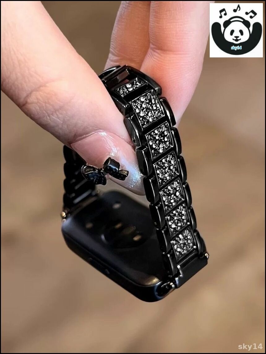 Стильный металлический браслетбестселлер с кристаллами для Huawei Band 8 9 и Band 10