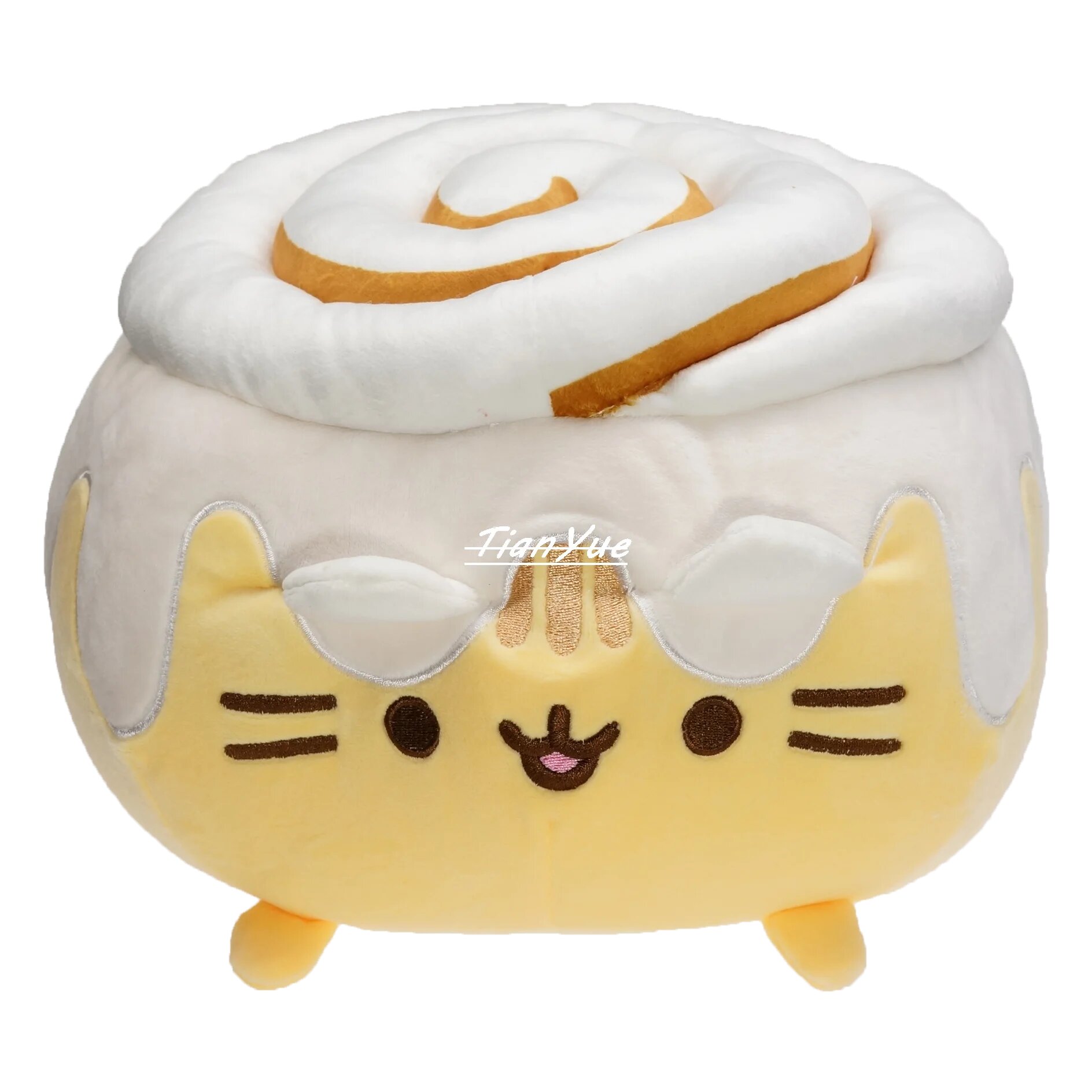 Милые животные рулет с корицей кошки мягкая киска Рождественский подарок игрушки на Рождество 24 см