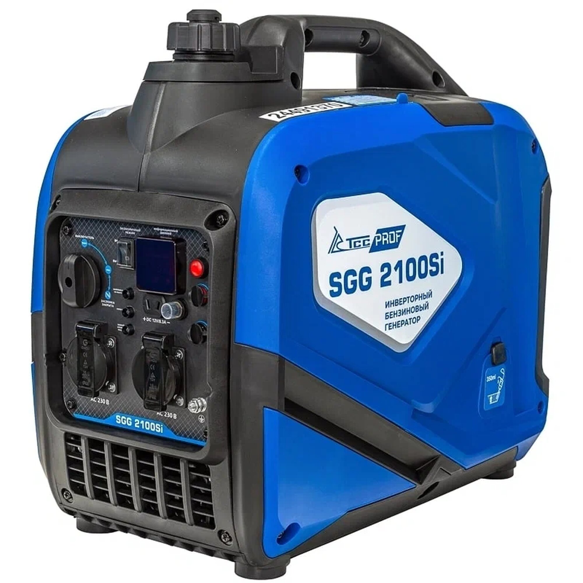 Генератор ТСС SGG 2100Si, однофазный, 220 В, 1.9 кВт, 2 розетки, глушитель