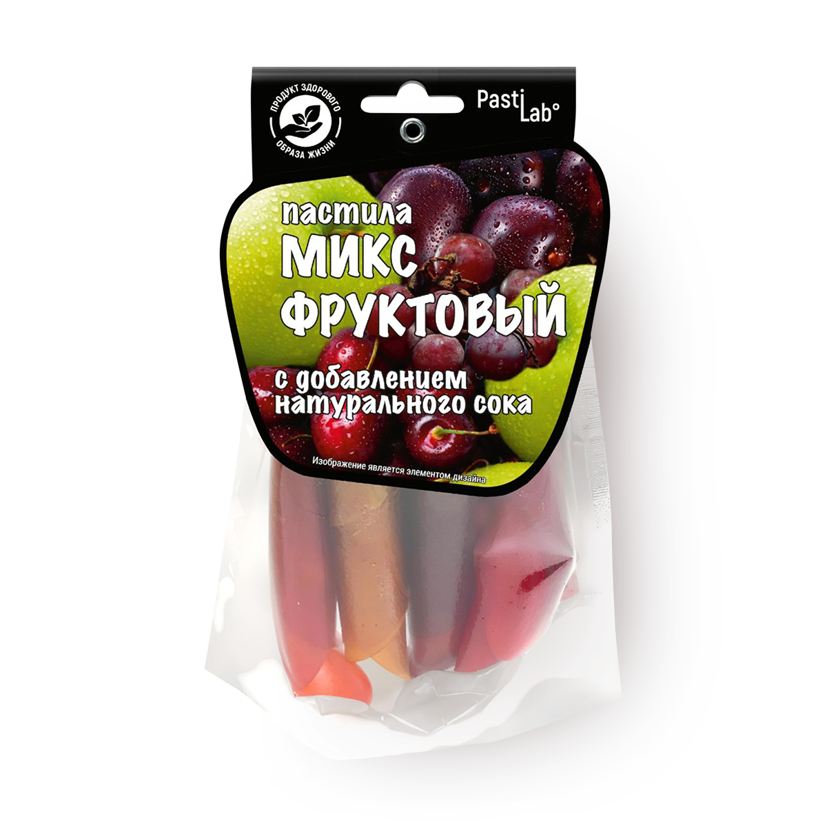 Пастила PastiLab "Микс фруктовый" с натуральным соком и мёдом, 50 г