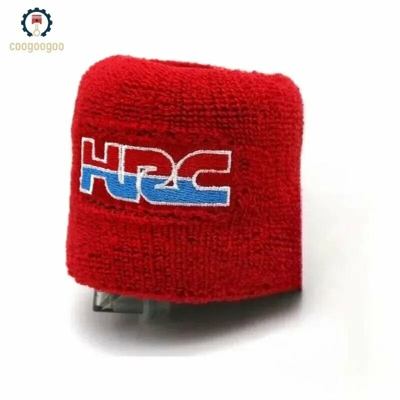 Красный чехол-носок для тормозного/сцепного бачка Honda HRC.