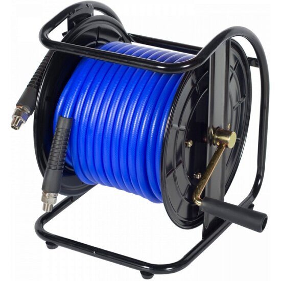 Шланг на открытой катушке Мастак 681-08020HR полиуретановый 8х12мм, 20 м, резьба 1/4"