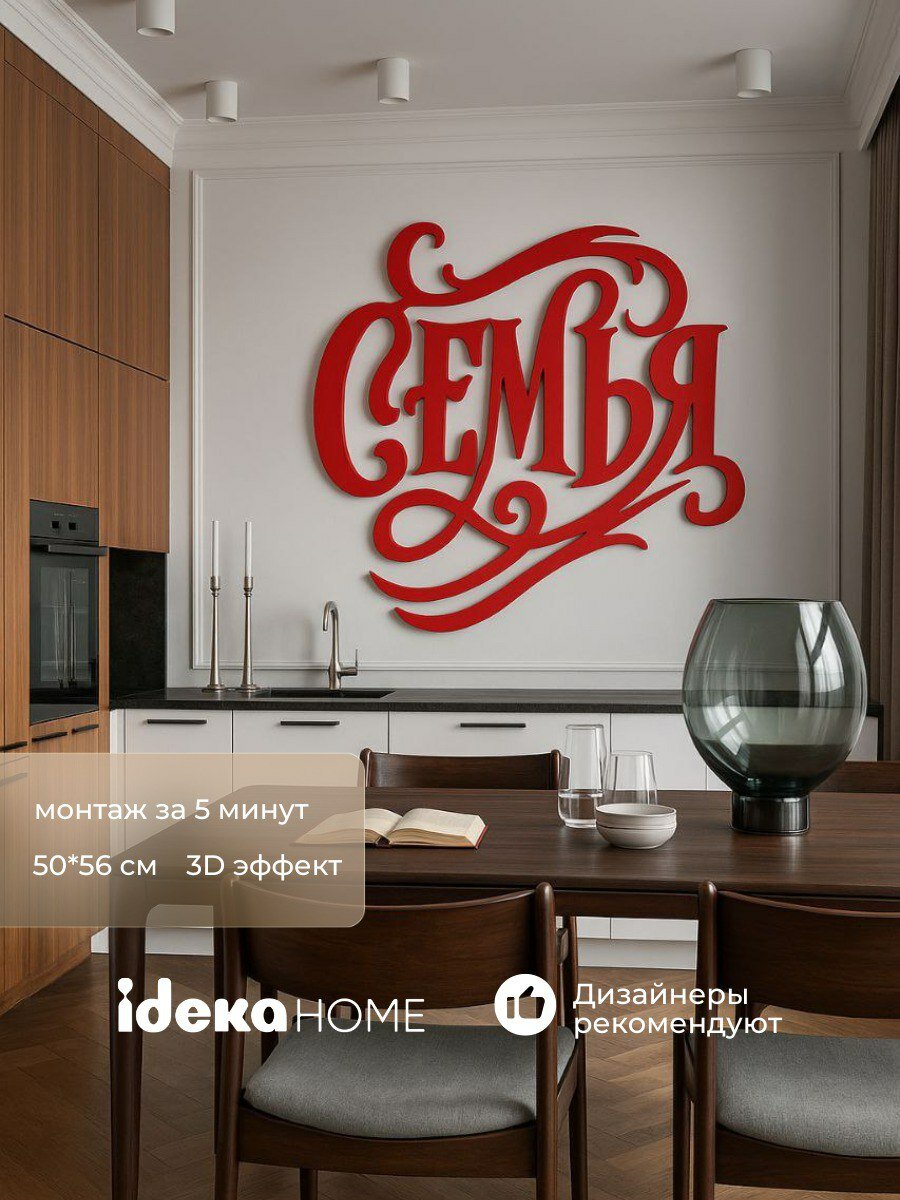 Декор интерьера панно на стену "Семья"
