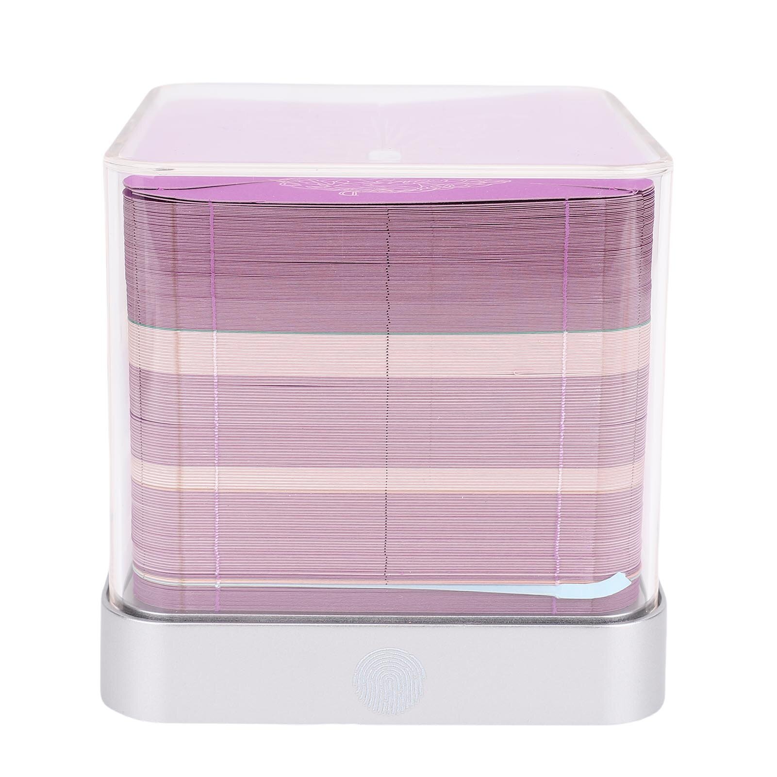 Блокнот-заметка в виде букета роз с подсветкой, календарь на 2026 год, 3D-резьба по бумаге, 3D-скульптура для украшения рабочего стола, подарок на день рождения, фиолетовый.