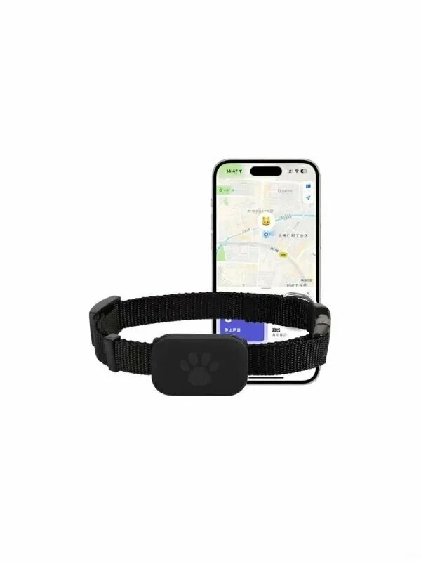 GPS ошейник для кошек и собак без SIM, без зарядки, трекер для животных с приложением