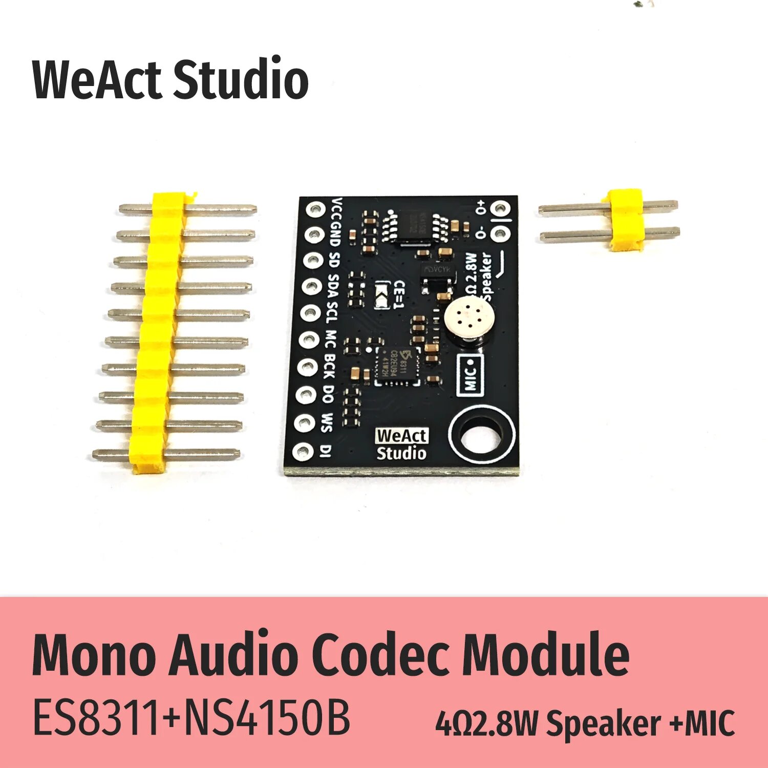 WeAct ES8311+NS4150B Модуль моноаудиокодека — фото 1