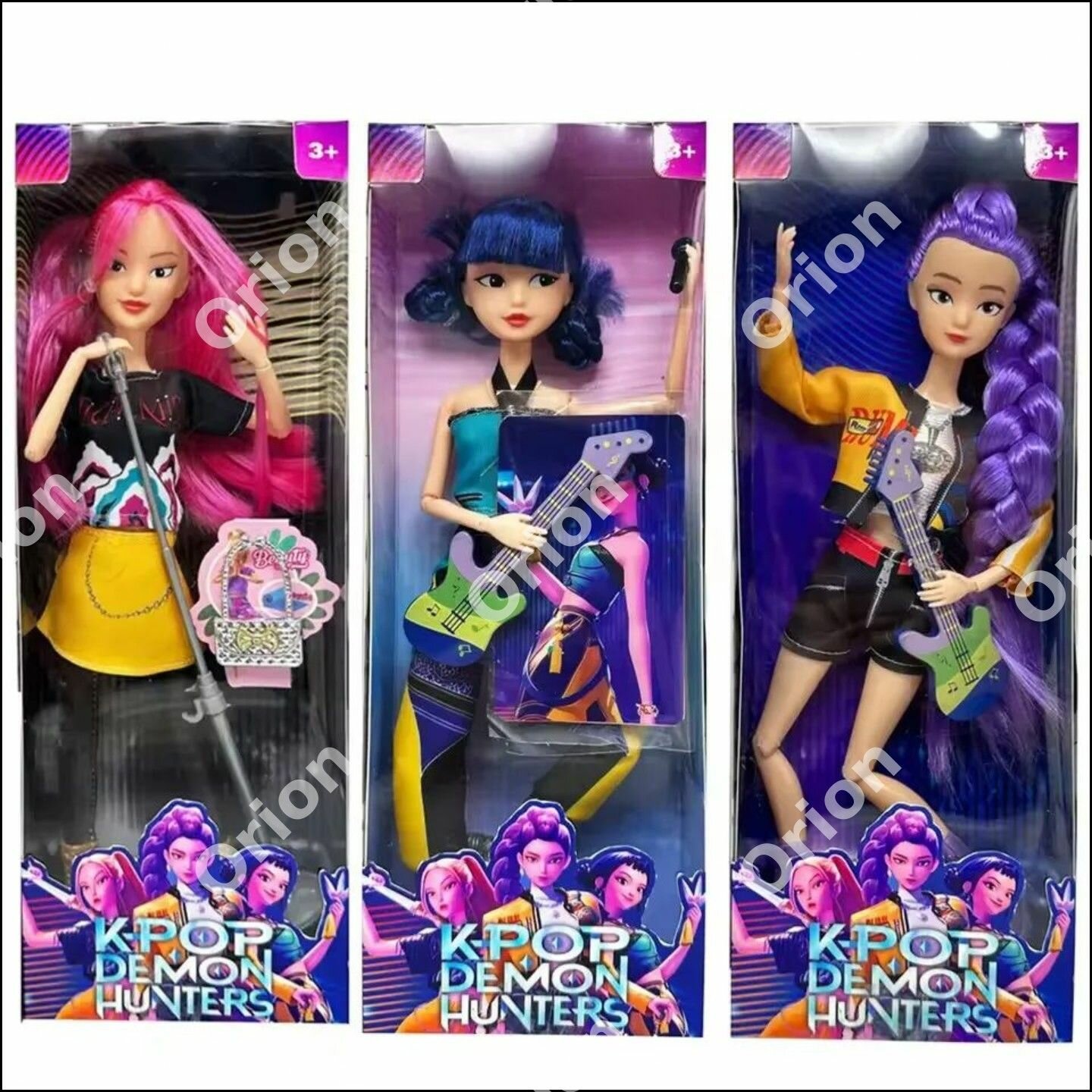 Кукла Huntrix KPOP, 11,5 дюйма, 12 точек артикуляции, радужная подсветка, темная песня