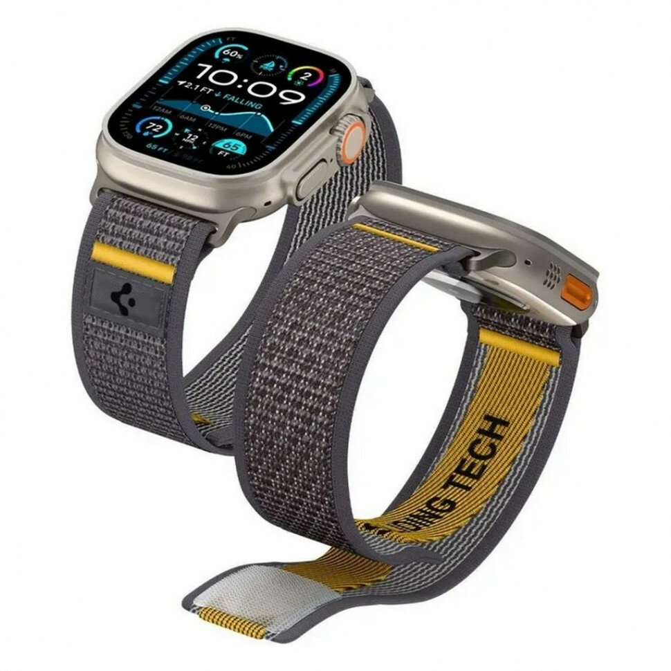 Ремешок Spigen Athlex Air для Apple Watch 42/44/45/49 мм (AMP09034) Gray