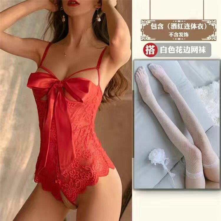 Сексуальное нижнее белье с эффектом пуш-ап, ночная одежда для женщин, увеличивающая маленький бюст, открытый промежность, боди без необходимости снимать, страстный горячий флирт набор