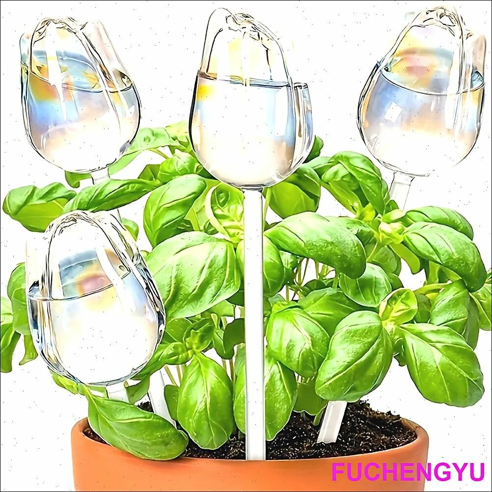 Кашпо с автополивом 1 л, 24 см, 4 шт, цвет прозрачный