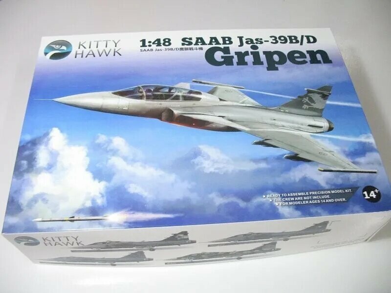 Kitty Hawk 80118 1/48 JAS-39B/D Грипен Новинка Самолеты