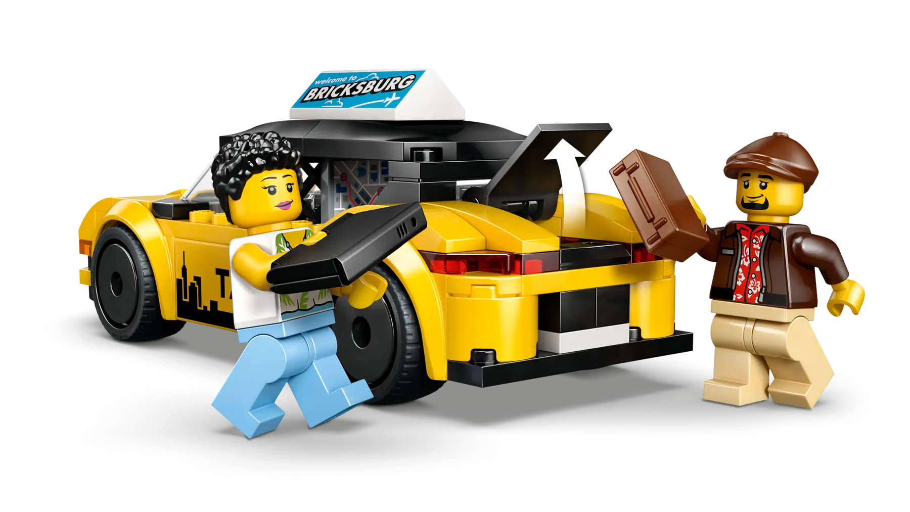 Конструктор LEGO City 60487 Желтое такси с фигуркой, 122 дет. — фото 1