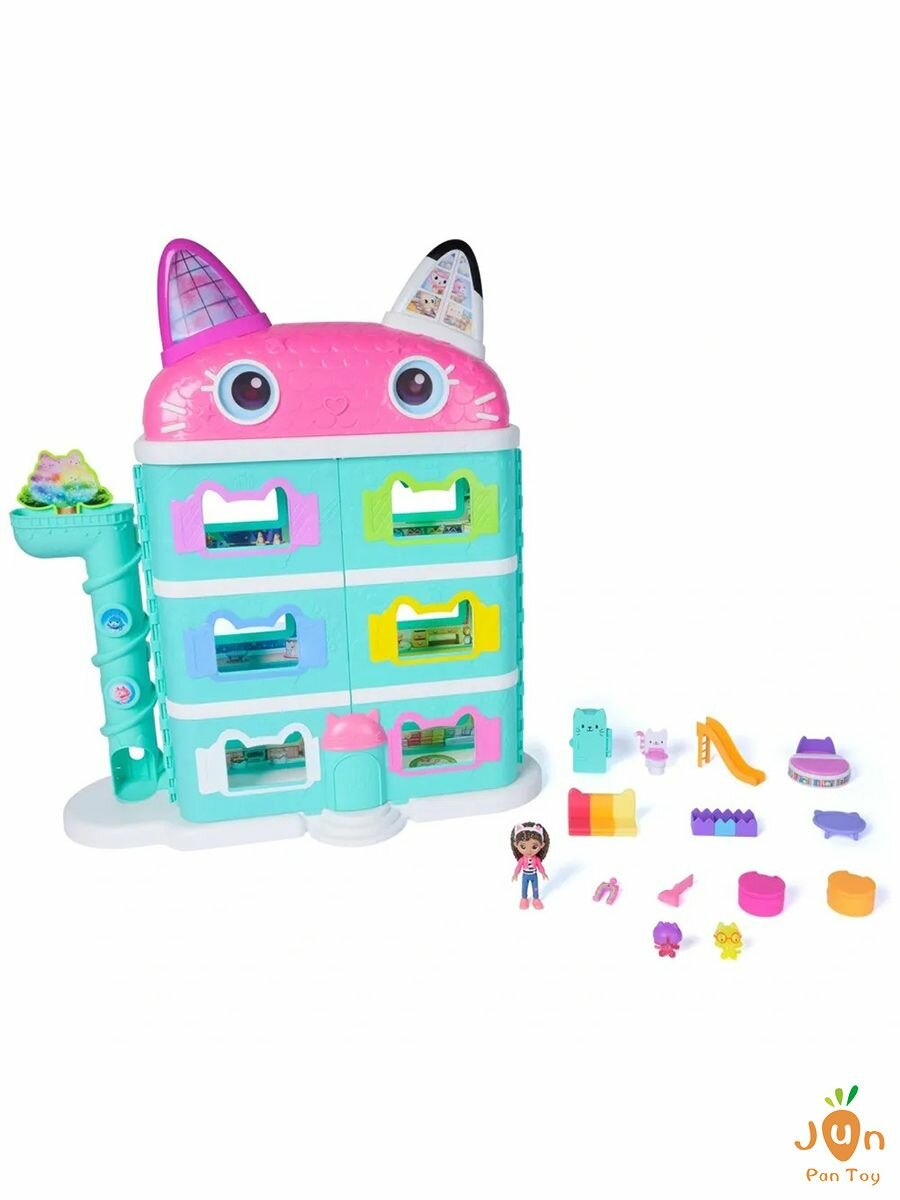 Spin Master Gabby's Dollhouse Meow-mazing Dollhouse / детские игрушки домик с кукла и аксессуарами, высотой 60 см, подходит для детей от 3 лет и старше