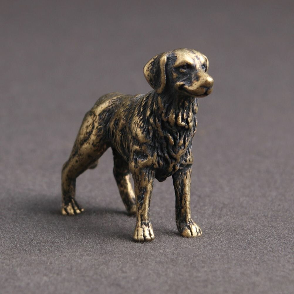 Декоративная Статуэтка Пастушьей Собаки, Медный Орнамент, Подходит Для Кабинета, 1 Упаковка