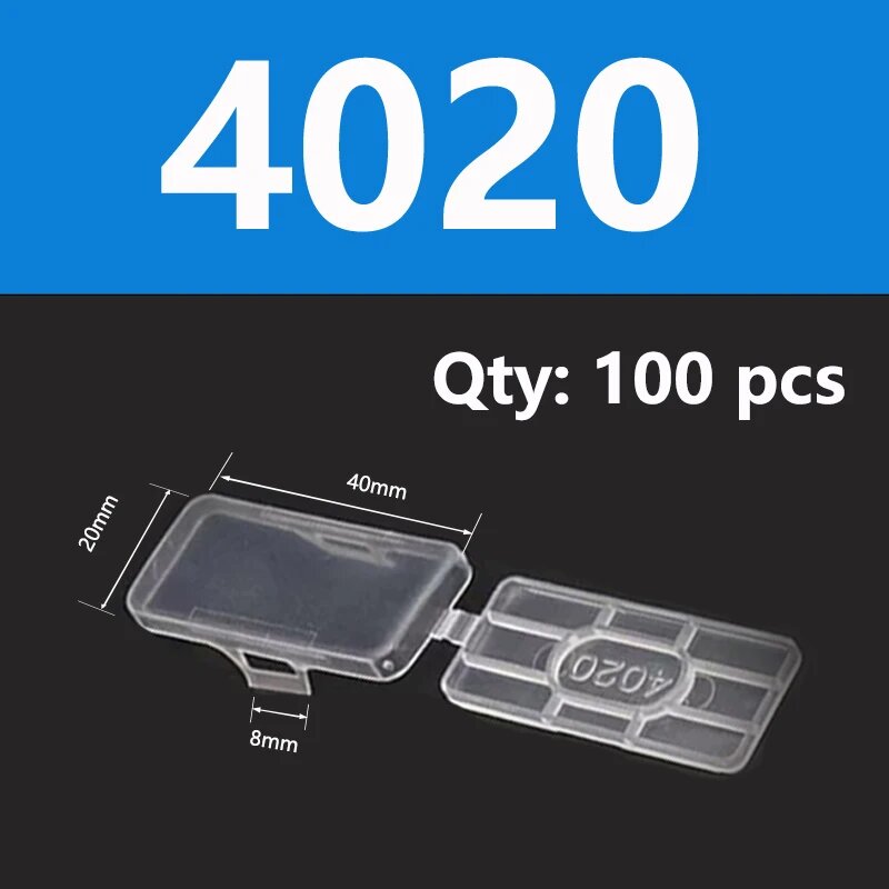 Кабельные этикетки 4020, 100шт, прозрачные