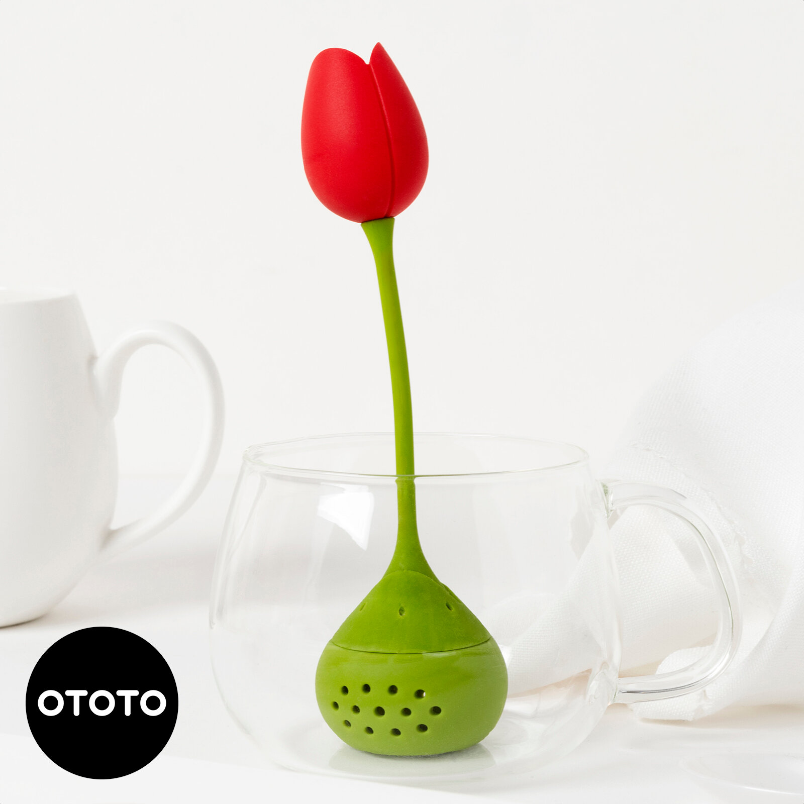 Ситечко для заваривания чая OTOTO Tulip (тюльпан), заварник для листового чая