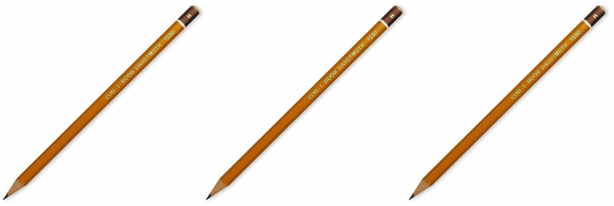 Koh-I-Noor Карандаш чернографитный 1500/H, 3 шт