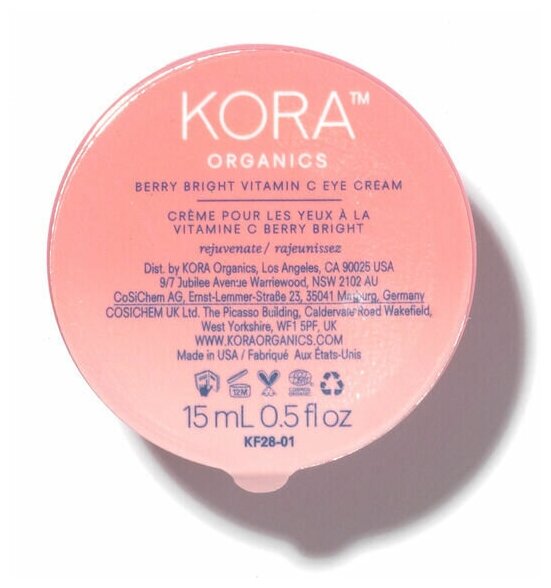 Kora Organics Капсула с кремом для век с витамином С Berry Bright (15мл)