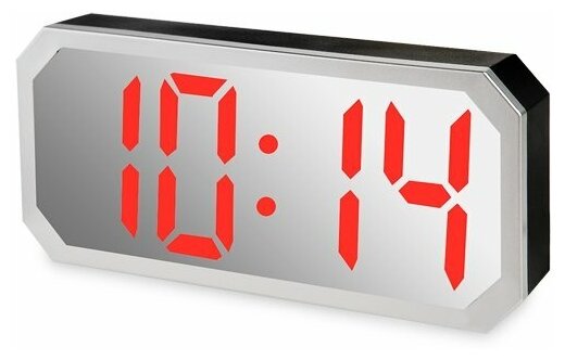 Часы электронные сред. зеркальные (черные с красным циферблатом) ЯЛ-07-22/ 6 113-90002842