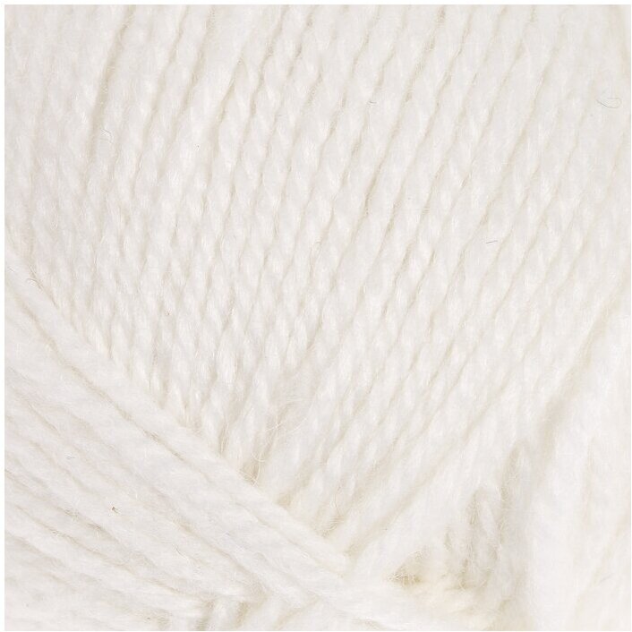 Камтекс Пряжа "Бамбино" 35% шерсть меринос, 65% акрил 150м/50гр (205, белый)