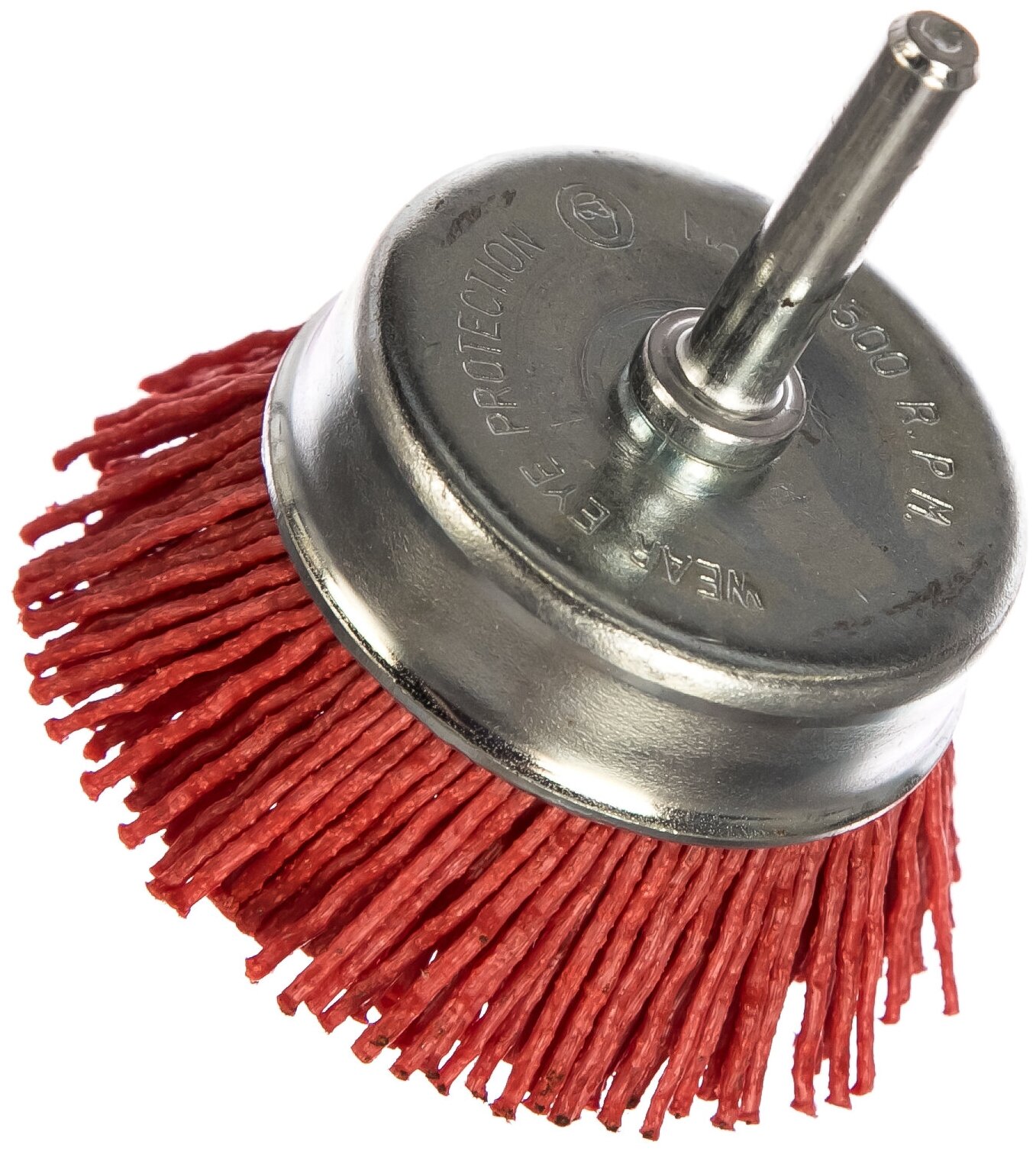 Кордщетка для дрели абразивная ПРАКТИКА 63 мм чашеобразная, хвост 6 мм