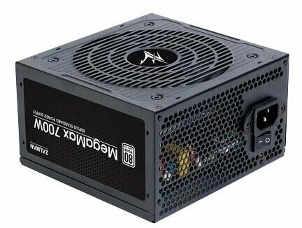 Zalman Блок питания 700Вт Zalman ZM700-TXII MegaMax 700W ATX12V V2.31 (20/24+4/8+6/8+8pin, вентилятор d120мм) + кабель питания (ret)