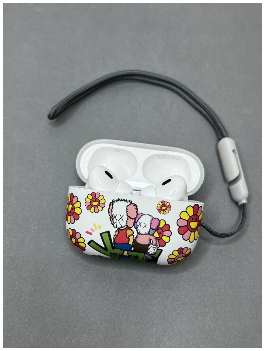 Чехол на AirPods Pro 2 для наушников аирподс про 2 с принтом