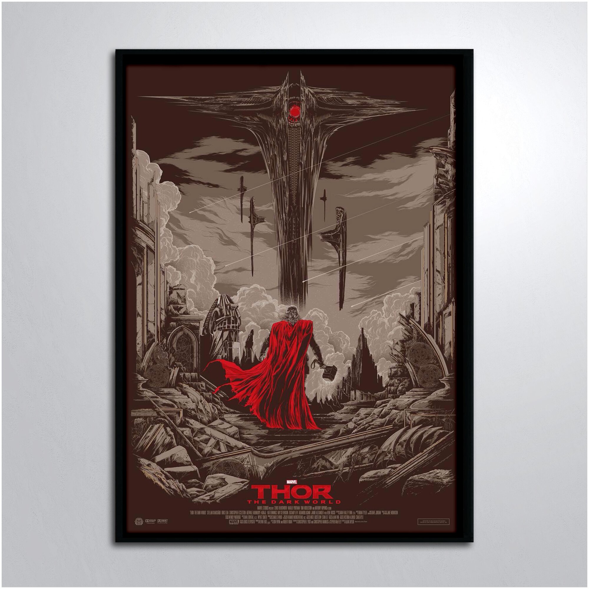 Постер в раме/Марвел Тор 2 Царство тьмы Аппликация Marvel Thor: The Dark World