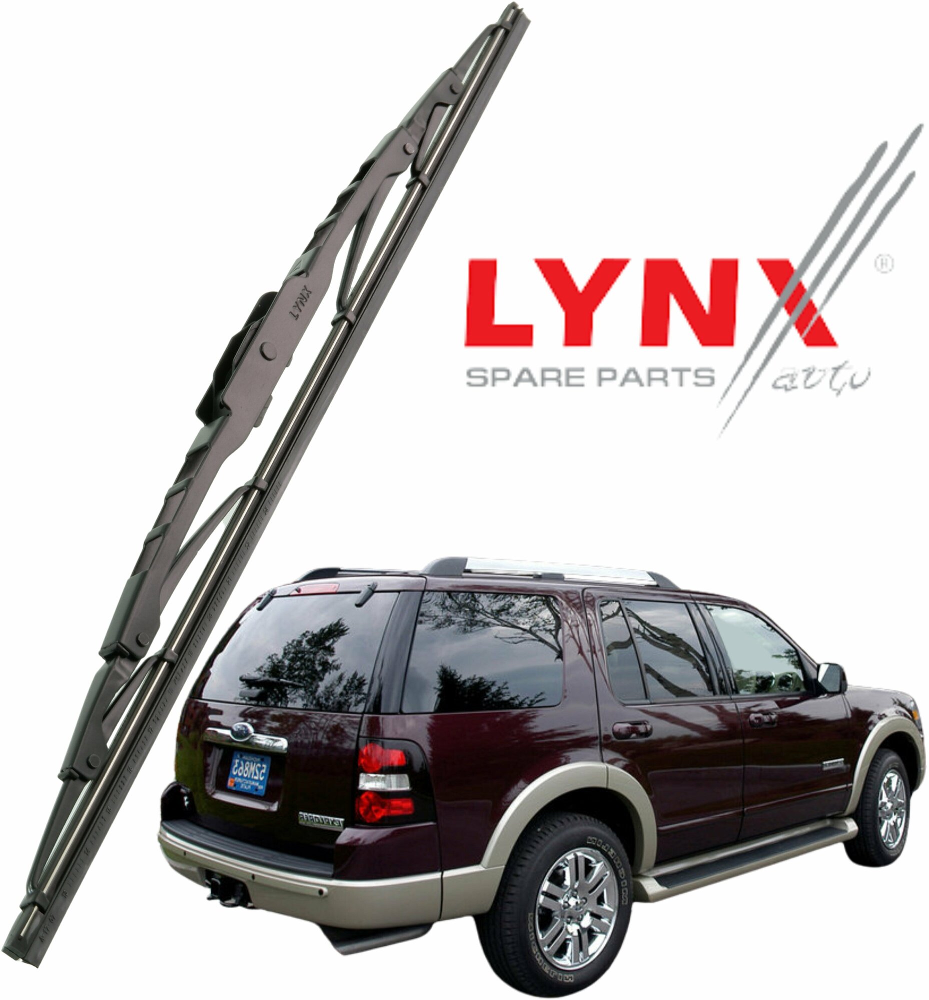 Дворник задний Ford Explorer (4) / Форд Эксплорер 2005 / 2006 / 2007 / 2008 / 2009 / 2010 / 2011 Щетка стеклоочистителя задняя, 350мм. Товар уцененный