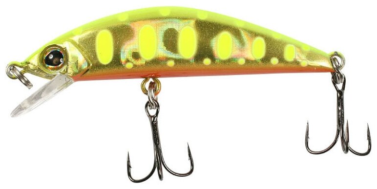 Воблер минноу на щуку/на головля/на судака/на окуня/на форель JACKALL Tricoroll 47HW цв. chart yamame