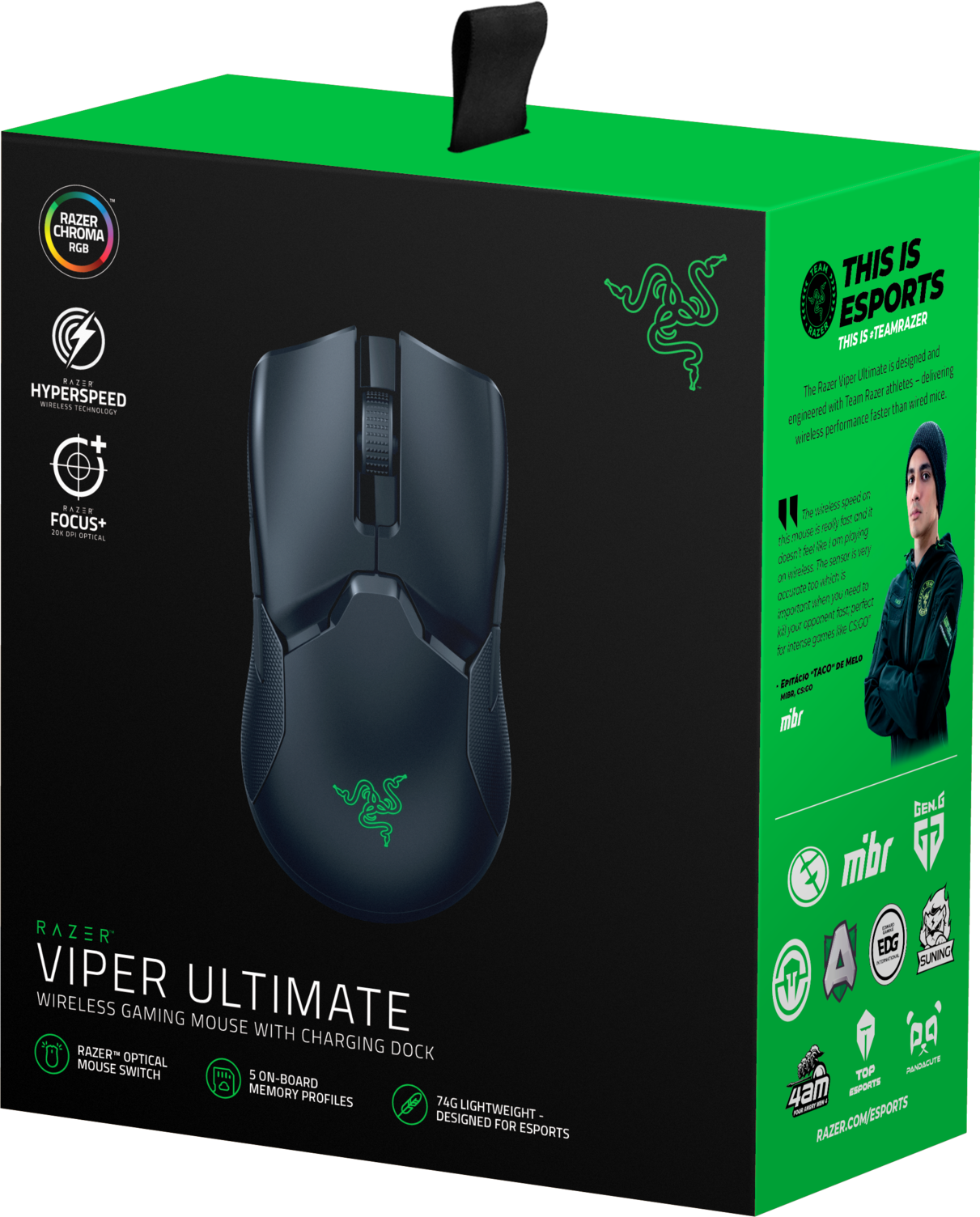 Беспроводная мышь Razer Viper Ultimate с зарядной станцией — купить в ...