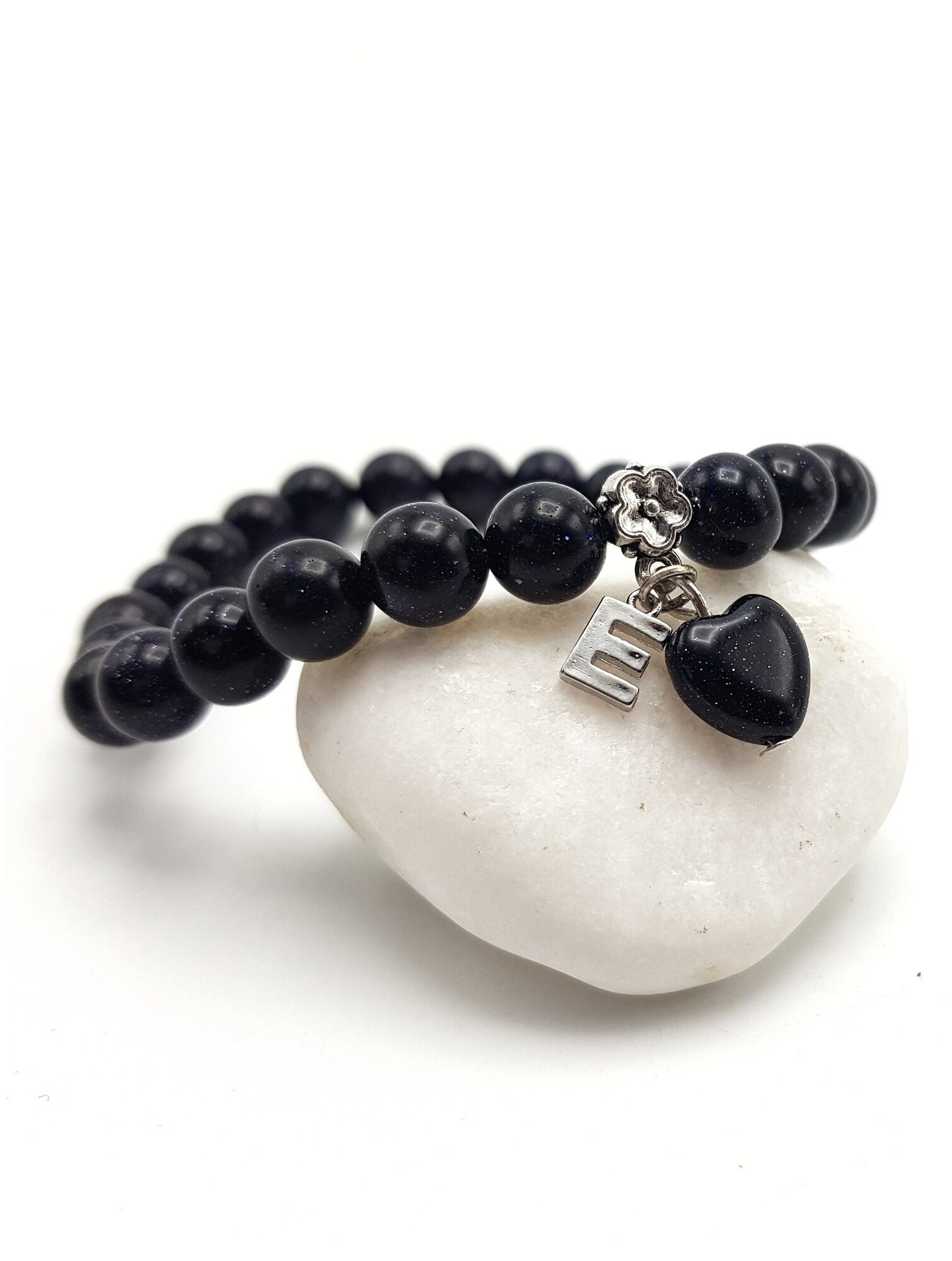 Браслет, искусственный камень, авантюрин