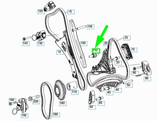 Болт опорный A2780520474 MERCEDES-BENZ 100% оригинал