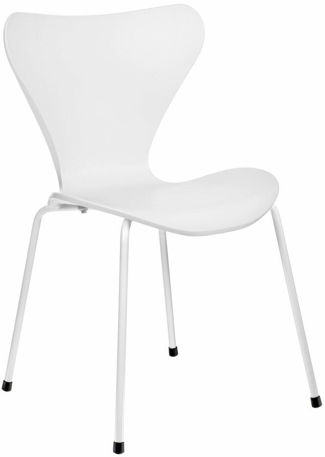 Стул Seven STOOL MARKET белый, пластик, металл, мягкое сиденье, без подлокотников