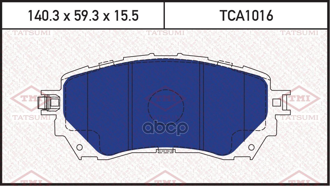 Колодки дисковые перед! MAZDA 6 13> TATSUMI арт. TCA1016