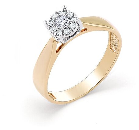 Кольцо, белое золото, 585 проба, бриллиант