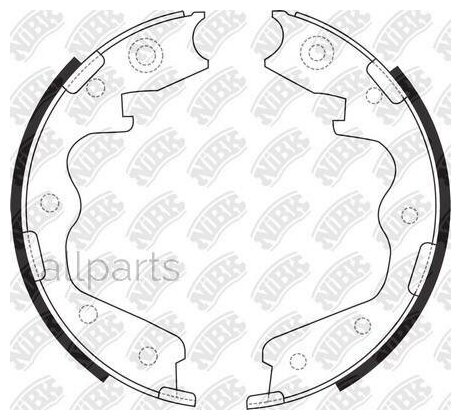 NIBK FN0698 FN0698-NIBK колодки барабанные!\ Nissan Cedric/Skyline 2.0-2.6 89-02