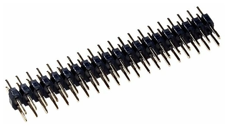 PLD2-40 (DS-1025-05 - 2x20), Вилка штыревая 2мм 2х20pin прямая / 10 штук