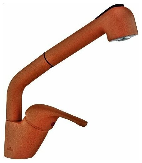 Смеситель для кухни Mare MA940202 granit Terracotta, выдвижная лейка с душем, Webert, Италия