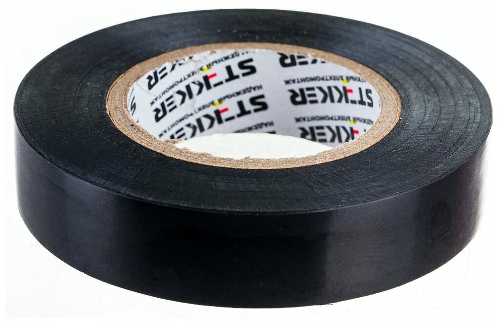 Изоляционная лента STEKKER 0,13x15 мм, 20 м, черная, INTP01315-20 32829
