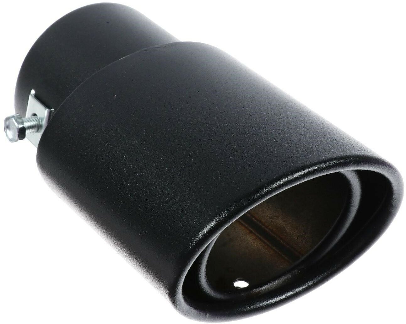 Насадка на глушитель 14×8.5 см, посадочный 64 мм, черный мат, 5383701