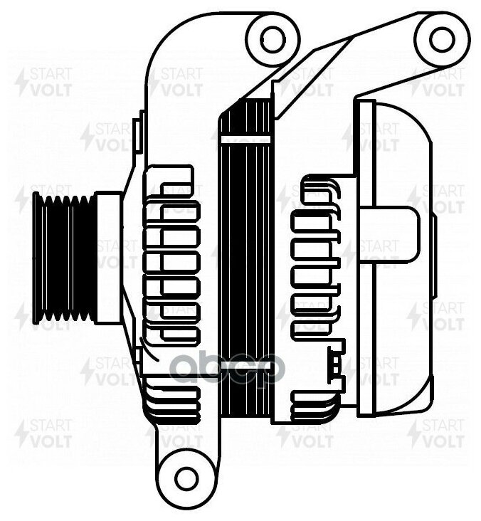 Генератор для ам Ford Focus II 04CMax 04 20i 150A LG 1004 STARTVOLT арт. lg1004