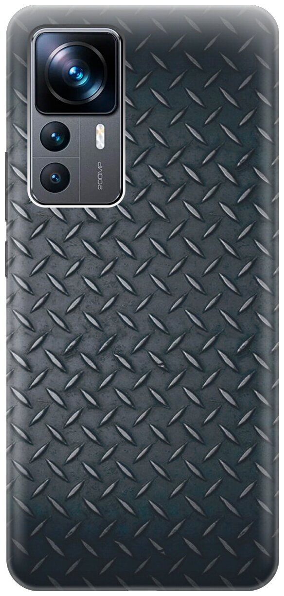 Силиконовый чехол на Xiaomi 12T, 12T Pro, Сяоми 12Т, 12Т Про с принтом "Металлический лист"