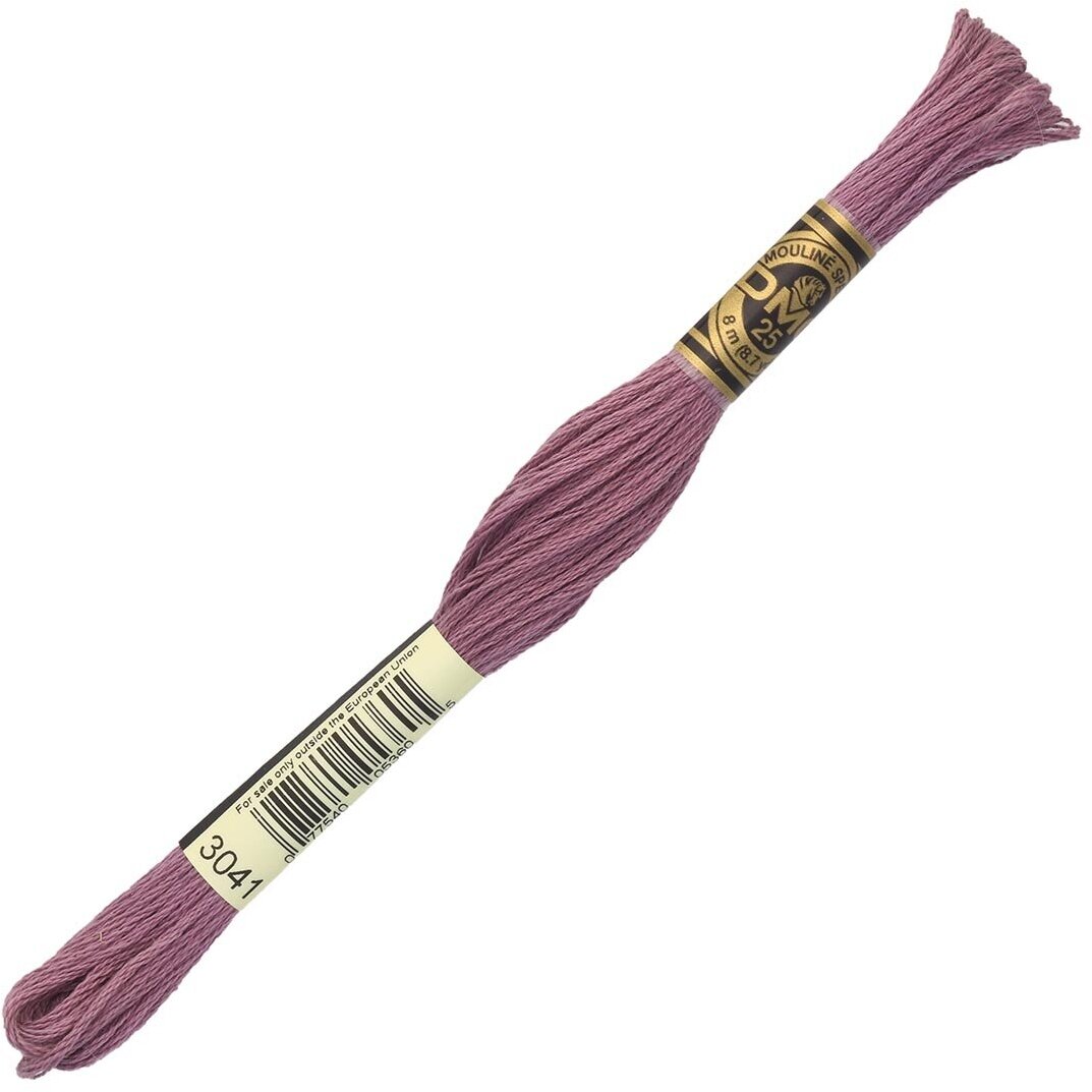 Мулине одноцветный набор DMC 117, мерсеризованный хлопок, 8 м (3041), 12 шт