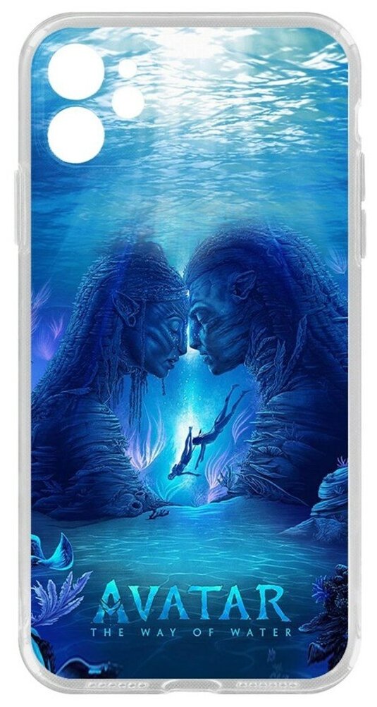 Чехол-накладка Krutoff Clear Case Аватар - Рифы для iPhone 11 с защитой камеры