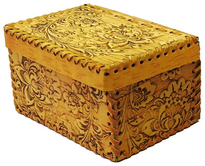 Шкатулка средняя , с тиснением, ручная работа.