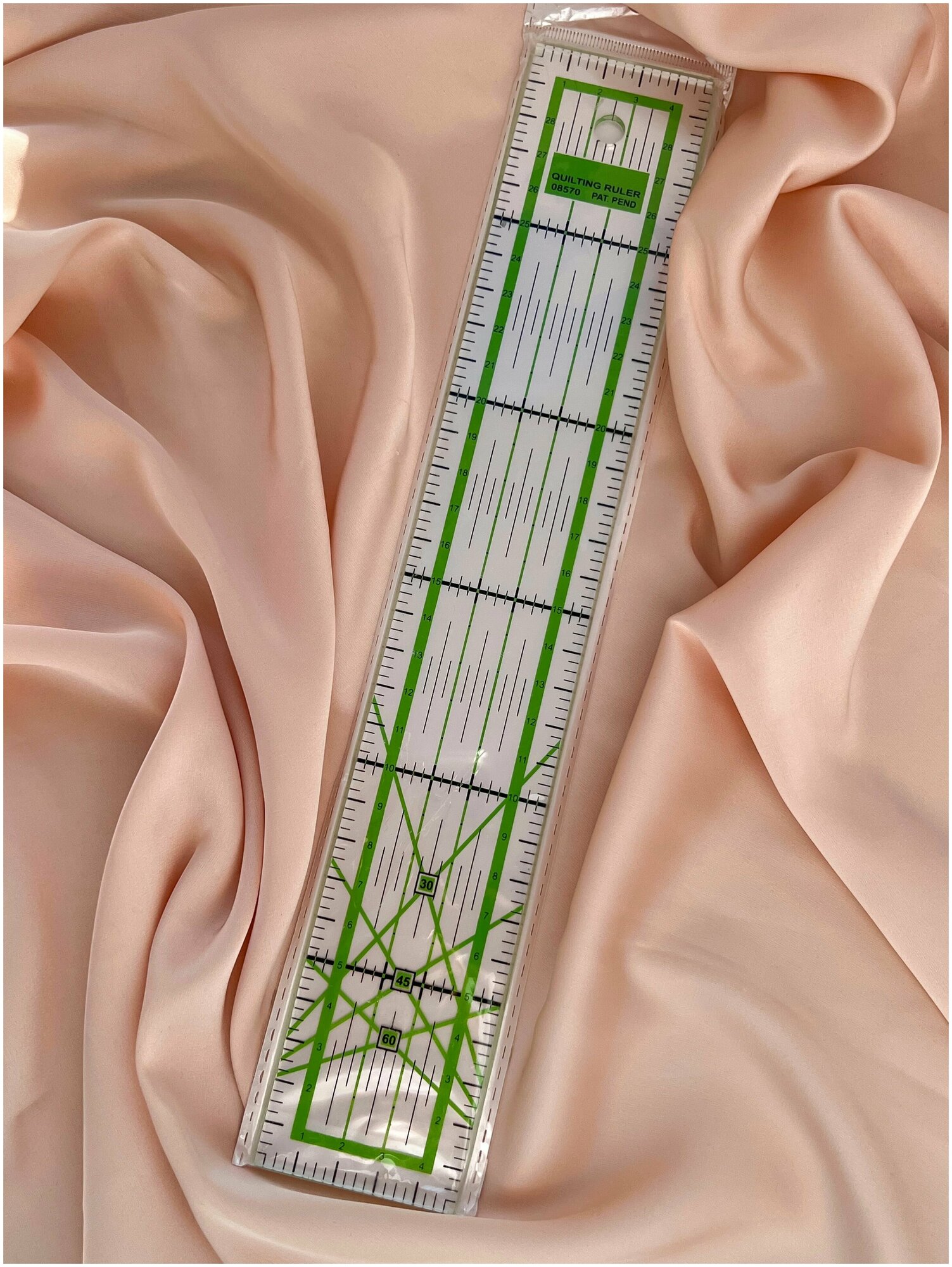 Линейка для пэчворка Линейка портновская 5х30 см