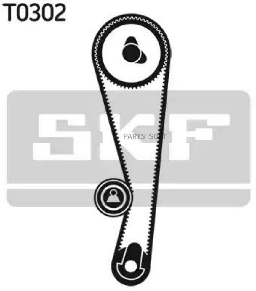 SKF VKMA95650 Комплект ремня ГРМ: ремень ГРМ 120 зуб. ролик-натяжитель ролик обводной крепеж ()