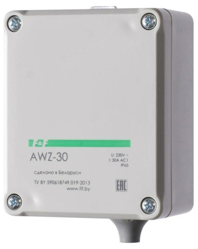 Фотореле AWZ 30 Плюс (выносной фотодатчик монтаж на плоскость 230В 30А 1НО IP40) F&F EA01.001.006