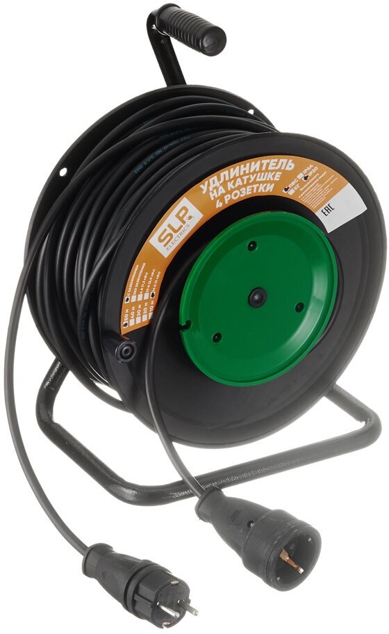 Удлинитель Svet с заземлением 50 м на катушке 3,5 кВт 1 розетка ПВС 3х1,5 кв. мм IP20